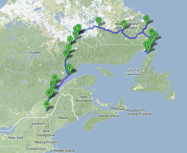 Quebec-Labrador RV Caravan Birding Tour Itinerary